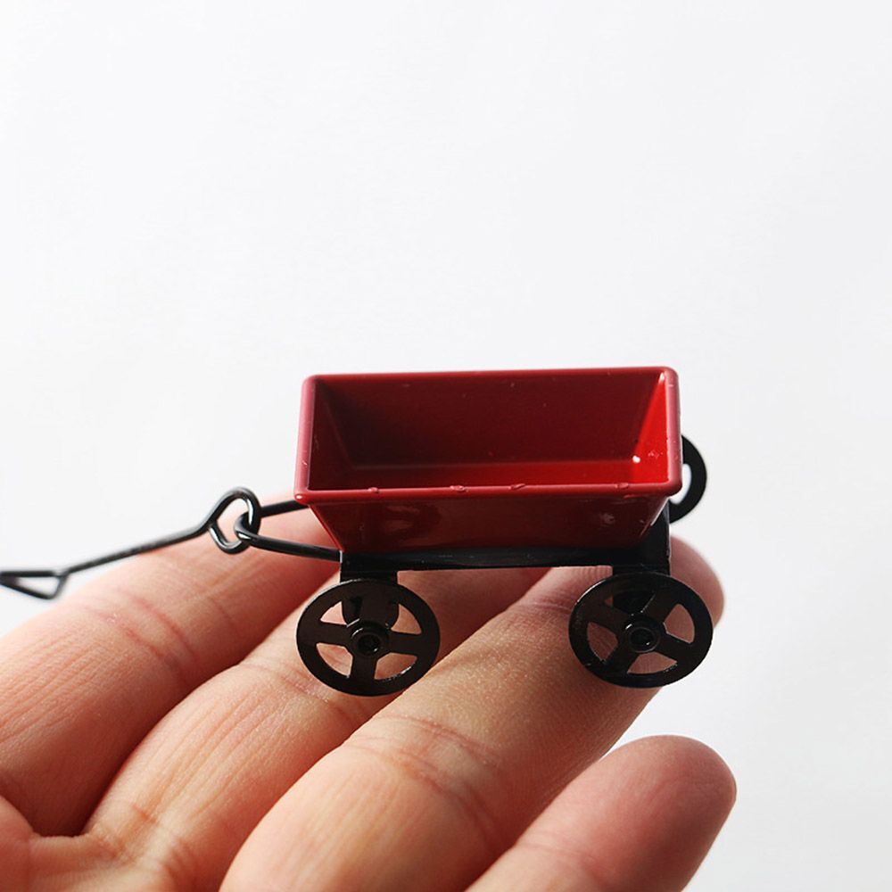 Furniture Dollhouse Small Pulling Cart Toy Miniature Cart Mold Mini ...