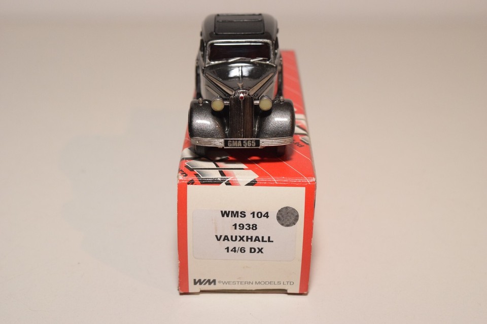 A44 1:43 WESTERN MODELS WMS 104 WMS104 VAUXHALL 14/6 DX 1938 GREY MIB ...