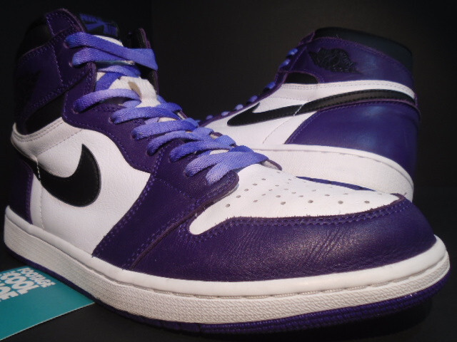 NIKE AIR JORDAN 1 RETRO I HIGH OG COURT PURPLE 2.0 WHITE BLACK TOE ...