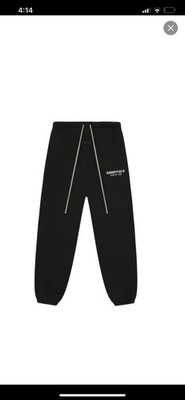 Fear Of God Essentials Cuffed Sweatpants Black Fleece *FAST SHIPPING ...