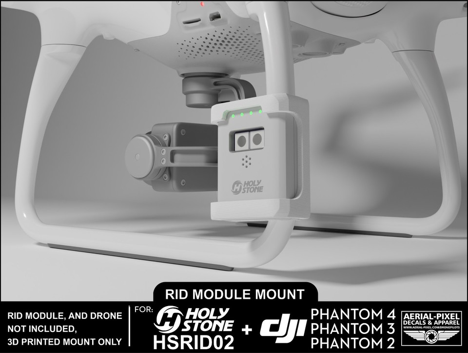 DJI Phantom 4, 3 Series Holy Stone HSRID02 / Holyton HT65 Remote ID ...