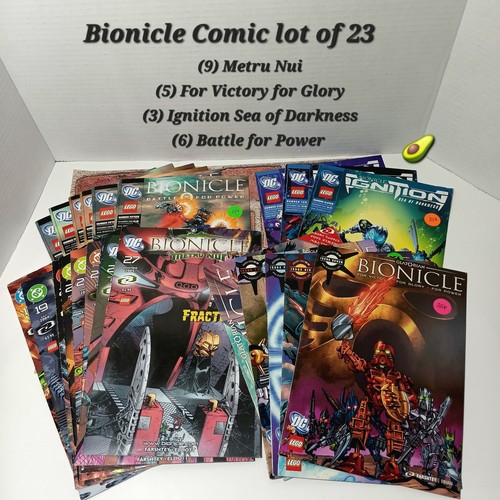 Lego Bionicle DC Comic Books Lot of 23 Victory Glory Power Metru Nui ...