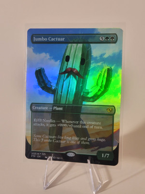 Jumbo Cactuar Holo Sticker On Bulk Card Style Card For EDH and Playtest ...