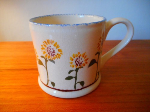 Brixton Pottery “Sunflower” mug Vintage style. | eBay UK