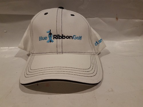 Blue Ribbon Golf Hat Cap Sport Golf Cancer Dad Men & Women Adjustable ...