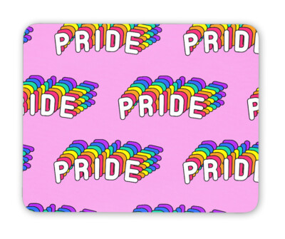 Rectangle Mouse Mat - Pride LGBTQ Gay Lesbian Rainbow Support Month ...