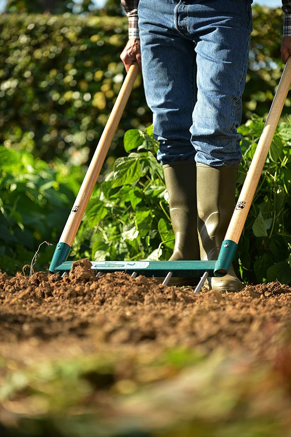 LEBORGNE XXL Doppelgrabegabel Broadfork Grabegabel 50cm Rodegabel ...