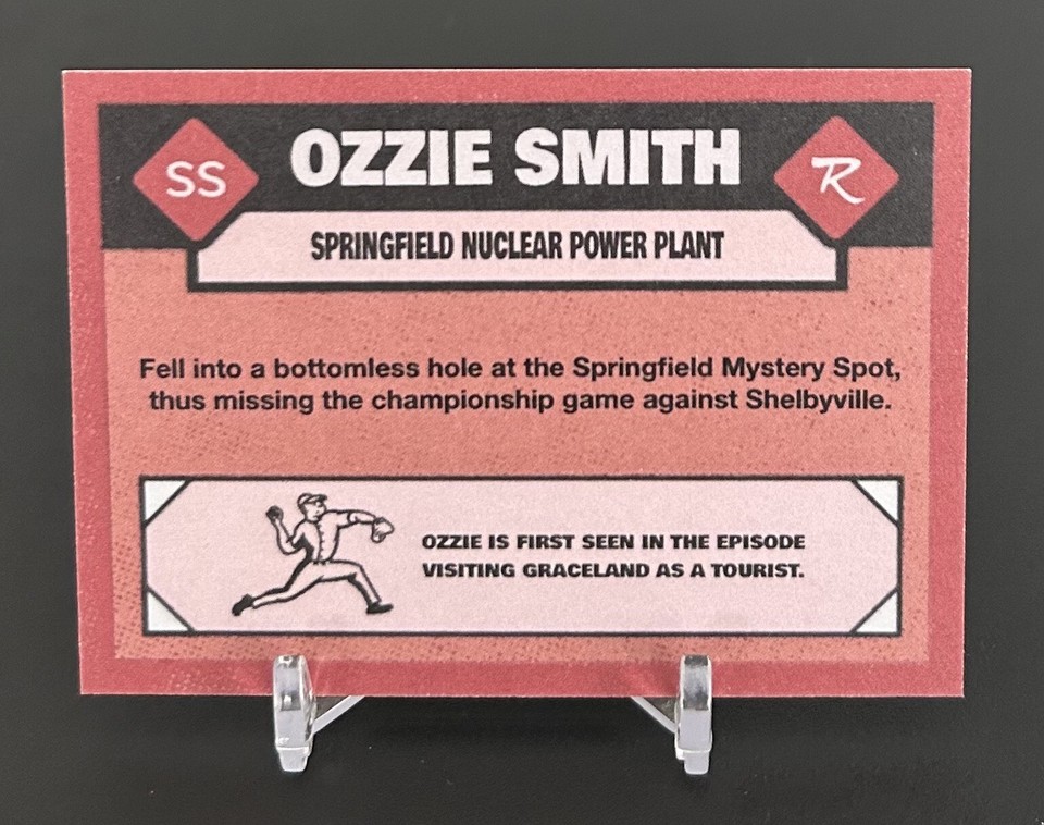 Ozzie Smith - Simpsons Springfield Isotopes - HD Quality - Custom ...