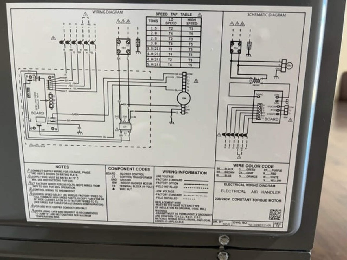 Rheem Air Conditioner Wiring Diagram