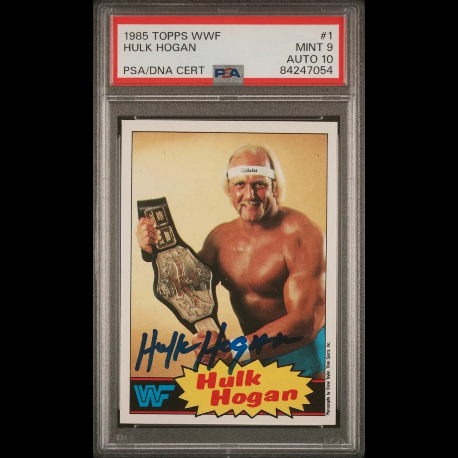 1985 WWF Topps Hulk Hogan #1 PSA 9 Auto 10 | eBay