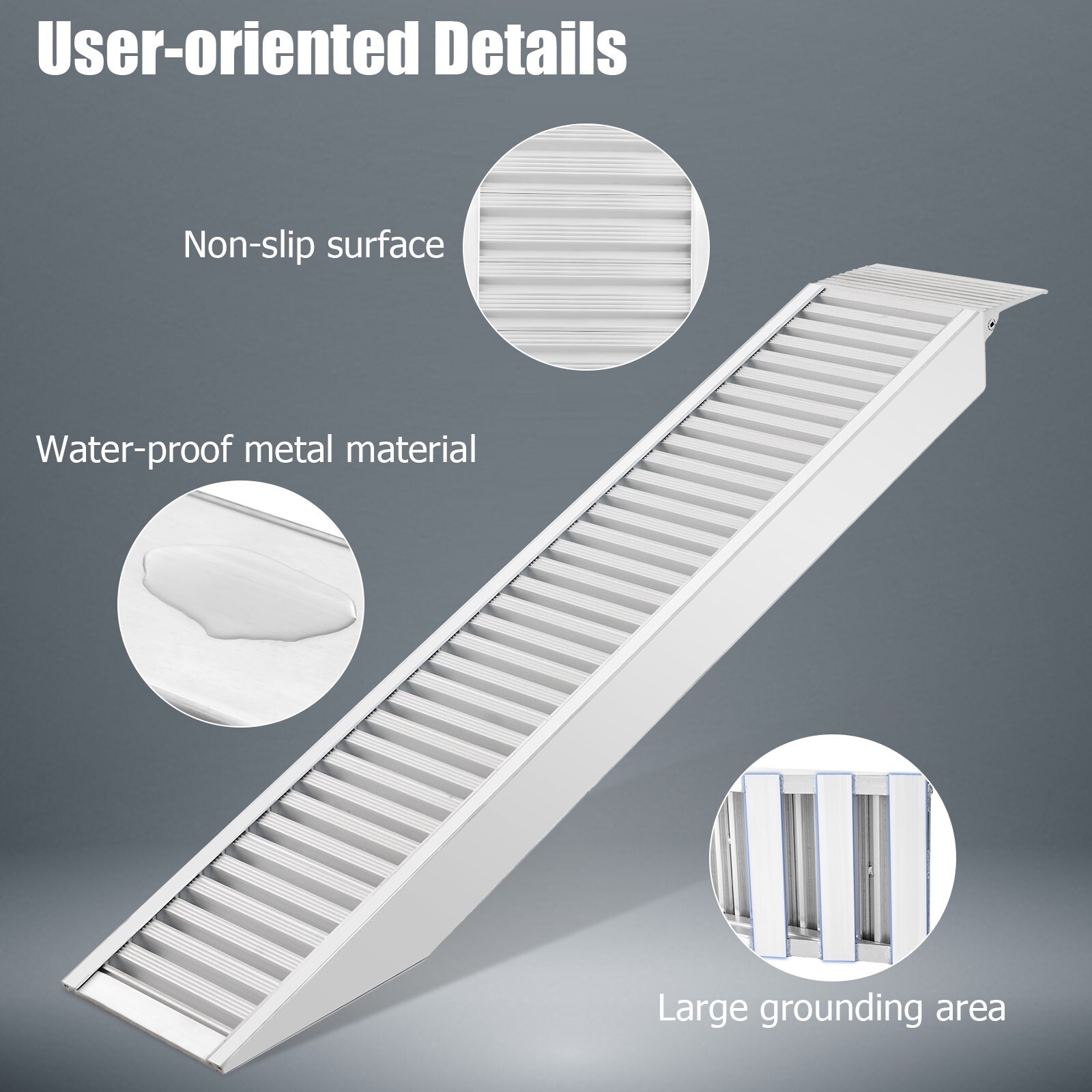 Heavy-duty Trailer Ramp Lightweight Universal Vehicle Loading Ramp ...