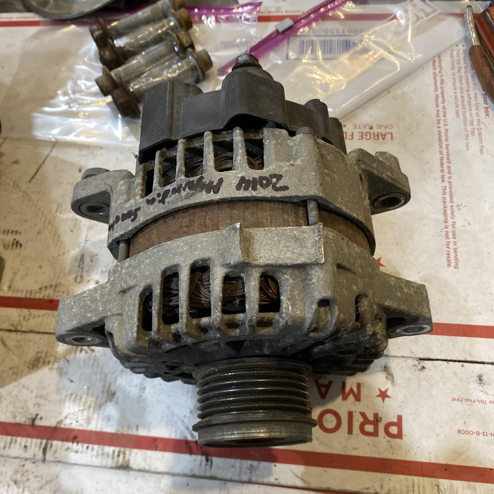 2011-2014 HYUNDAI SONATA 2.4L GDI GAS ENGINE ALTERNATOR GENERATOR ...
