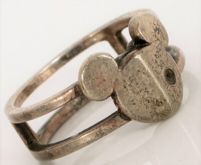 VINTAGE DESIGNER SIGNED DISNEY WORLD STERLING SILVER MICKEY MOUSE ...