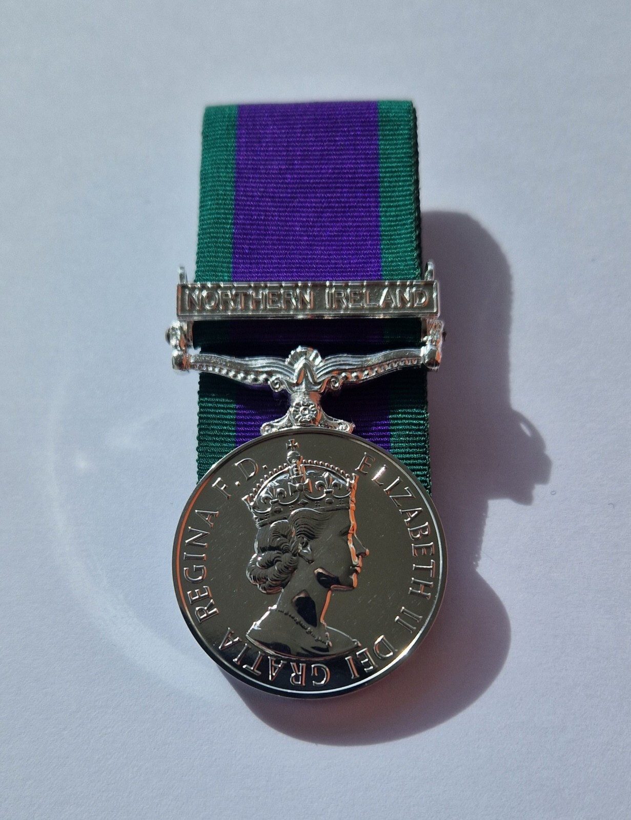 General Service Medal Northern Ireland Court Mounted Full Size Medal ...