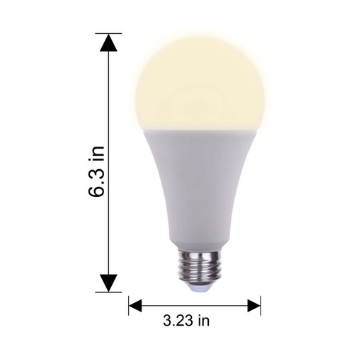 (2 pack) High Output A23 LED Light Bulb, 30-Watt (300W Equivalent ...