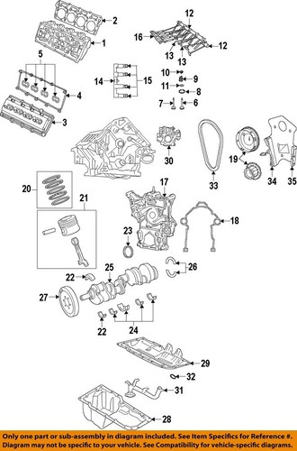 CHRYSLER OEM 03-23 1500 Classic Engine Engine Parts-Oil Pan Gasket ...