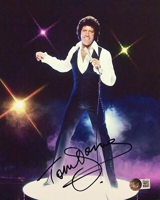 Tom Jones signed 8 x 10 COA Beckett | eBay