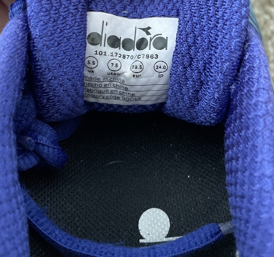 Diadora Ortholite BluShield D5000 Purple Running Shoes 90015 Womens US ...