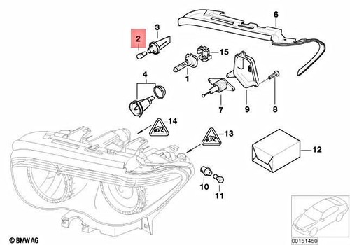 Genuine BMW E39 E53 E60 E60N E61 E61N E65 E66 SUV Bulb Yellow OEM ...