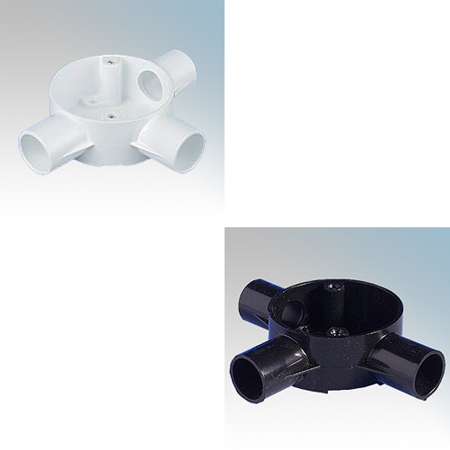 Marshall Tufflex Conduit PVC Boxes 20mm/25mm Black White Heavy Cable ...