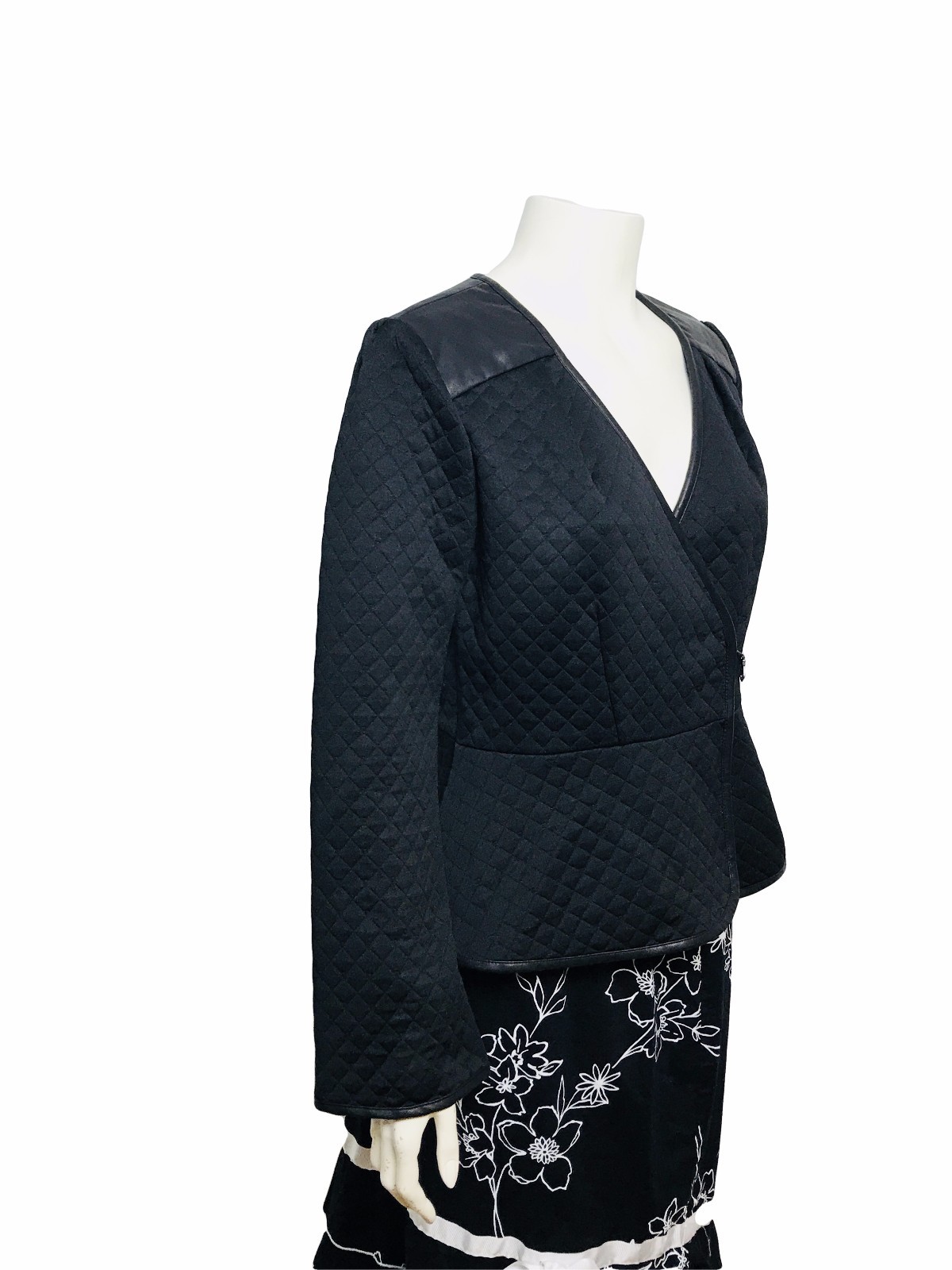 Project Runway All Stars by Seth Aaron Womens Faux Leather Trim Crop ...