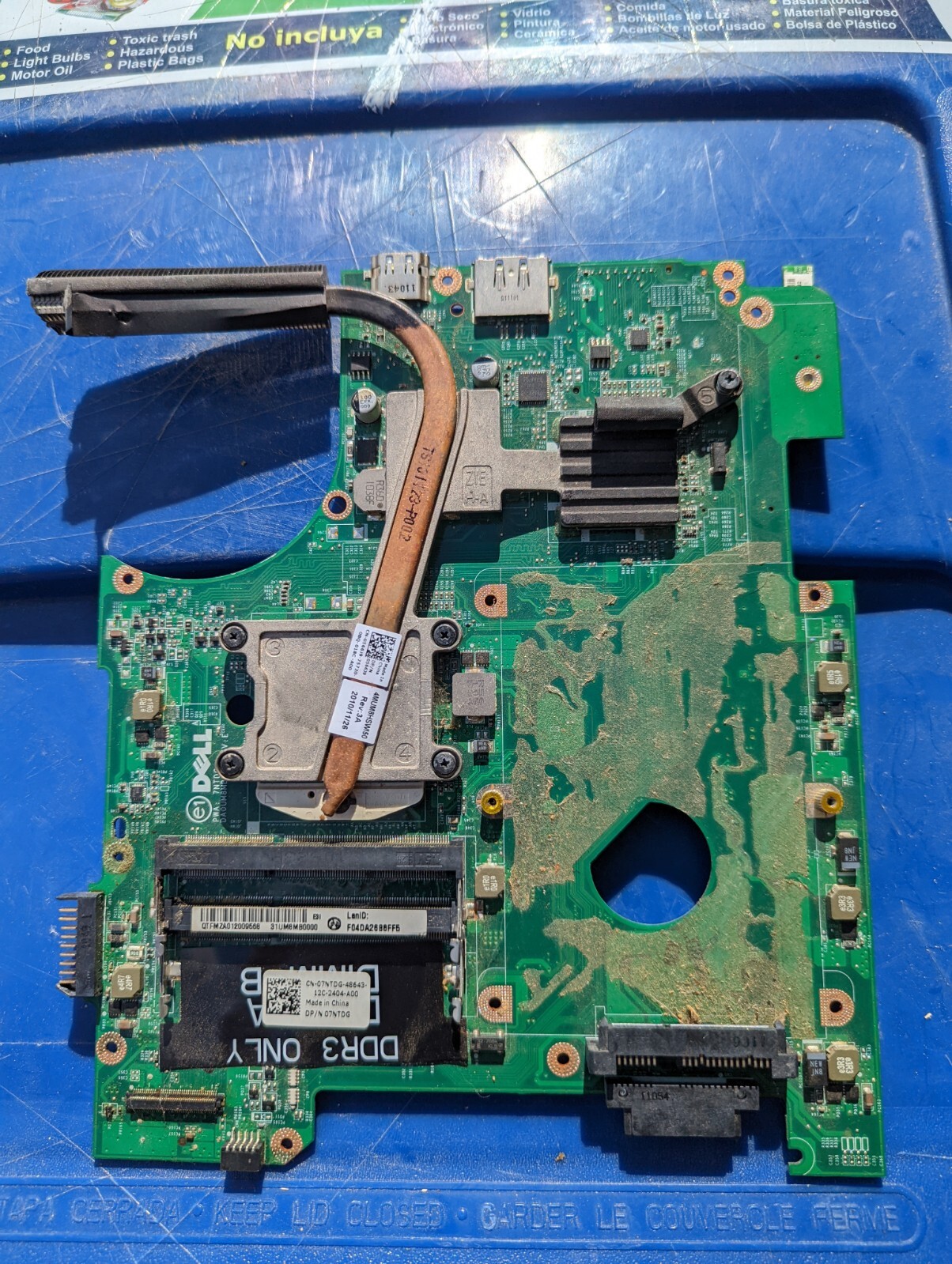 Dell Inspiron 14R-N4010 14" Genuine Intel Motherboard 7NTDG 07NTDG ...