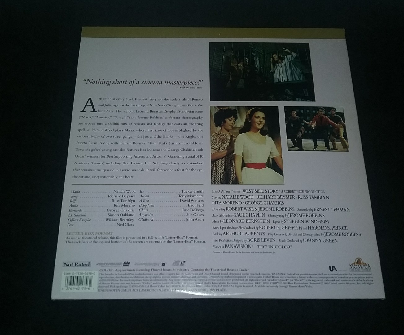 Laserdisc West Side Story Laser Disc Deluxe Letter-Box Edition | eBay