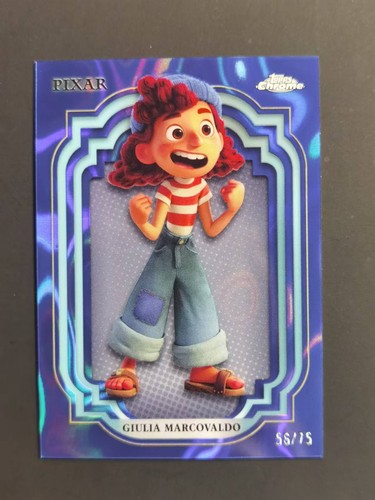 2024 Topps Chrome Disney Giulia marcovaldo blue lava 56/75 | eBay