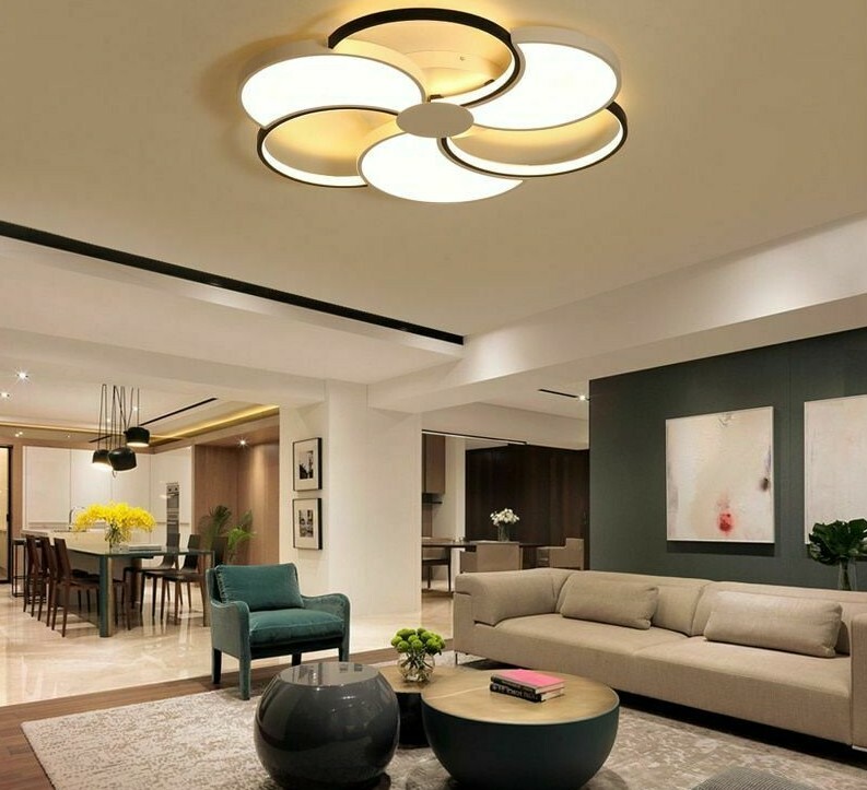 Ceiling Indoor Light Fixture Dimmable Home Interior Lighting Lustre ...