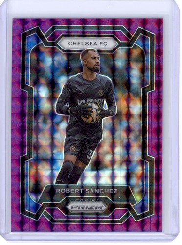 2023-24 Panini Prizm Premier League #196 Robert Sanchez Purple Mosaic ...