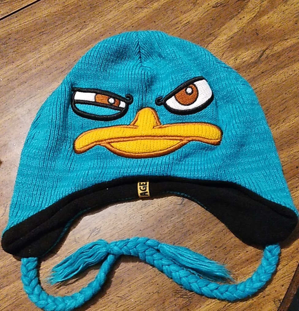 Phineas And Ferb Agent P Green Bird Hat Cartoon Kids - Gem