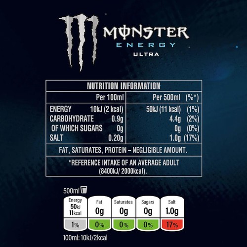 Monster Ultra Energy Drink Original Cans Party Sports Box Set Pack 12 x ...