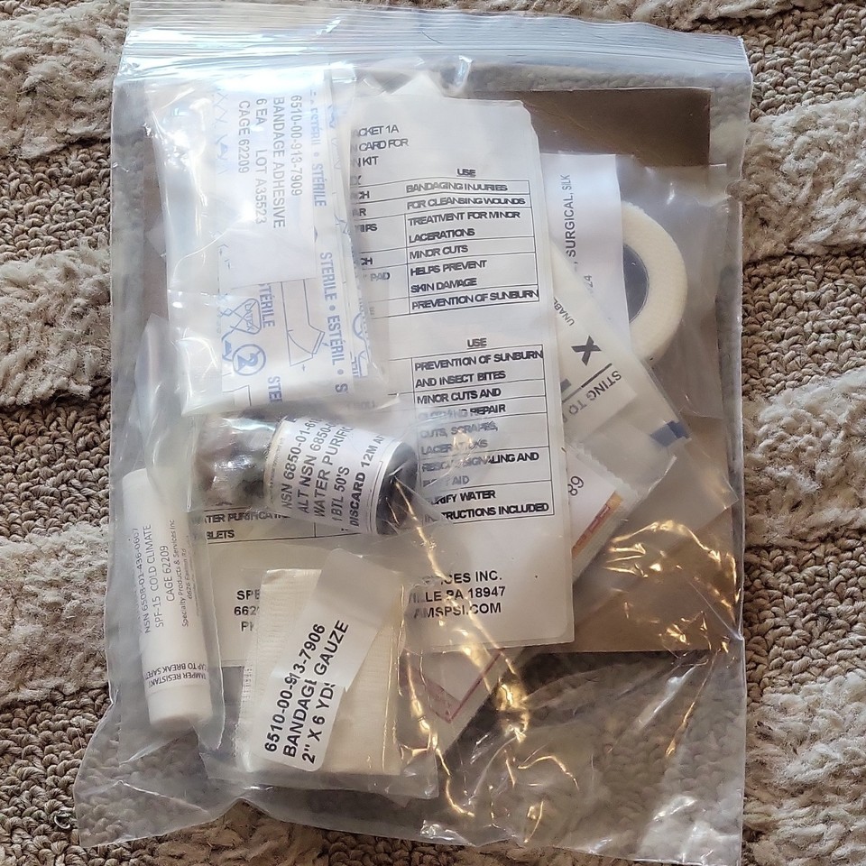 Specialty Products & Services Survival Kit Airman Medical SP-9421F NSN ...