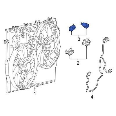 For Ram ProMaster 3500 2014-2019 Ram 68094656AA Engine Cooling Fan ...