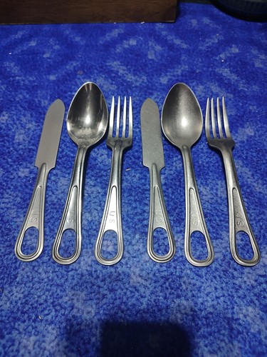 2 US Military Mess Kit Utensils, 6 all together. | eBay