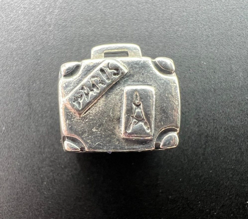 PANDORA 925 ALE STERLING SILVER ADVENTURE SUITCASE CHARM BEAD #790362 ...