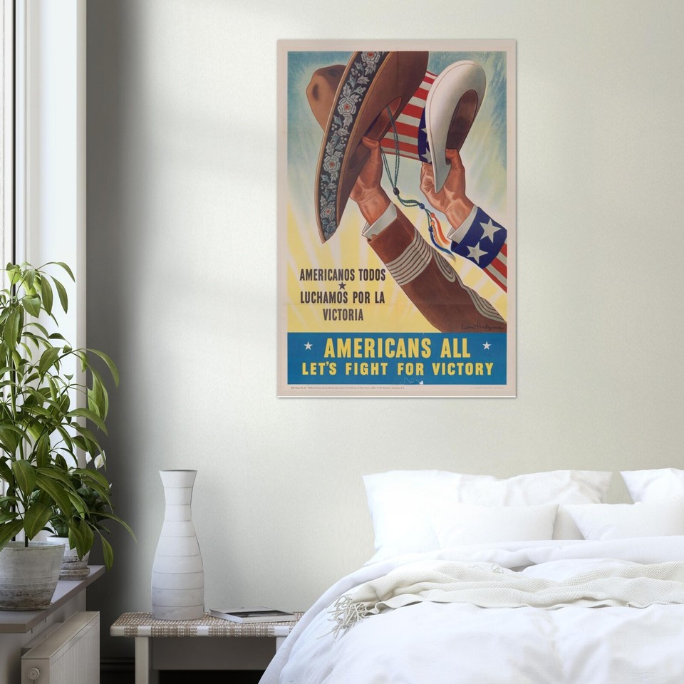 Latino - Spanish American - World War 2 Poster - WW2 Vintage Poster | eBay