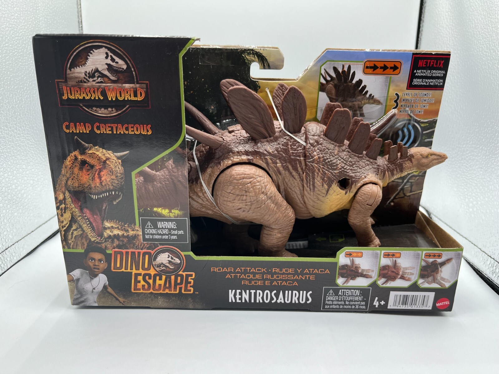 Mattel - Jurassic World Roar Attack Kentrosaurus [New Toy] Action Figure