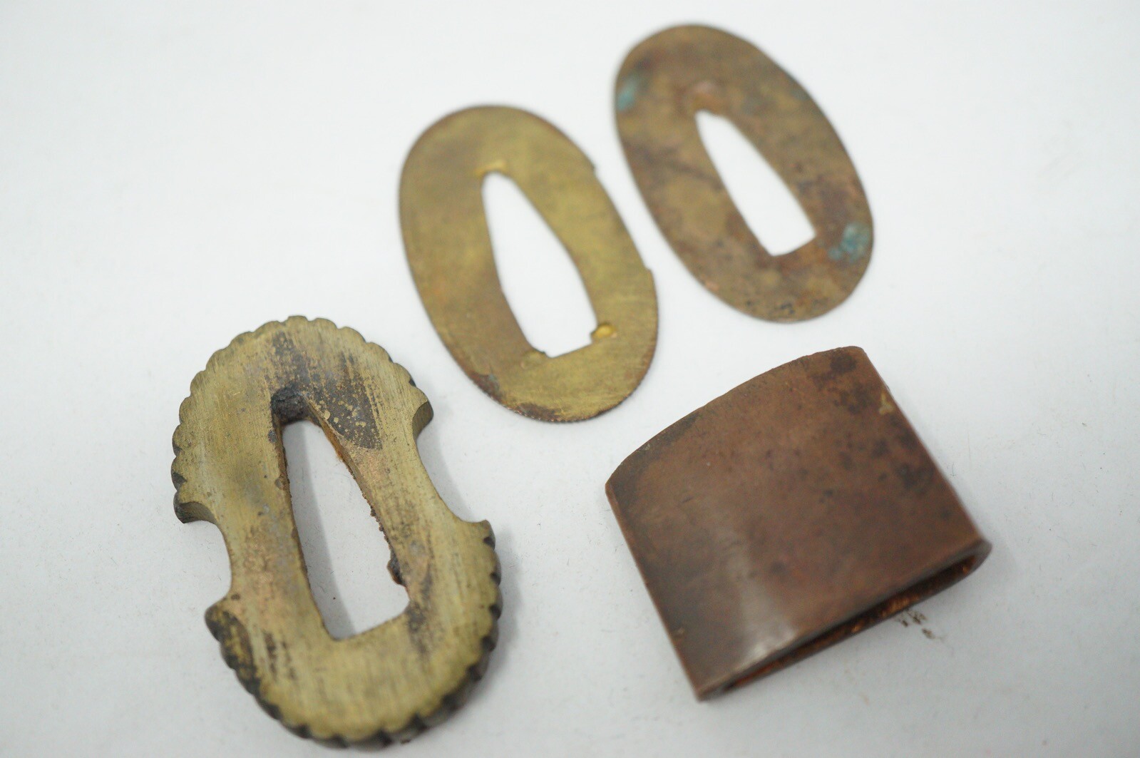 Japanese Sword Parts Set Original Tsuba Habaki Seppa from Japan 0228E10 ...