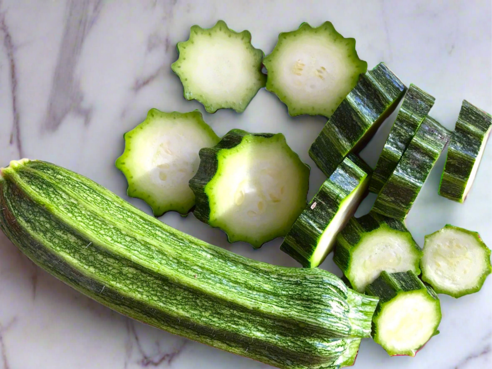 Costata Romanesco Zucchini Seeds | Rib Striped Italian Heirloom Squash ...