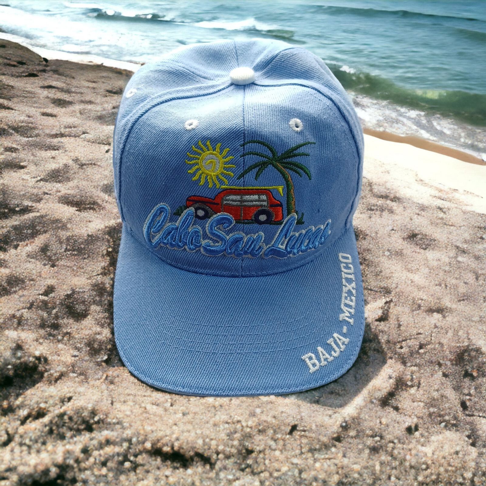 Cabo San Lucas Short billed cap embroidered one size fits most nylon ...