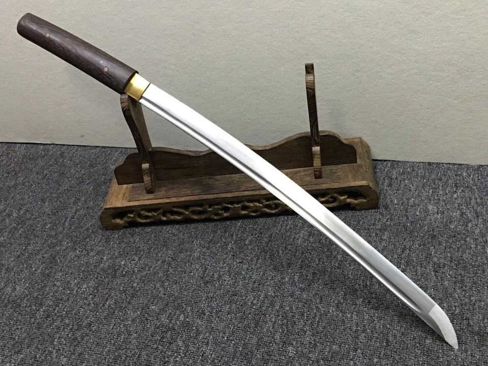 Rosewood Sharp Japanese Sword Shirasaya Wakizashi + Free Sword Bag | eBay