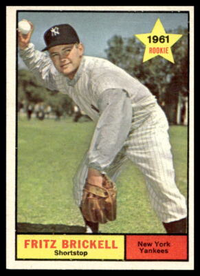 1961 Topps #333 Fritz Brickell New York Yankees NM-MT | eBay
