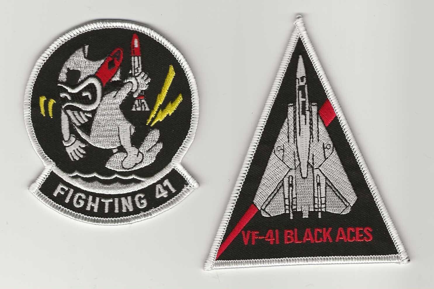 USN VF-41 "CHUCKER" & F-14 patch set F-14 TOMCAT FIGHTER SQN | eBay