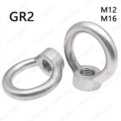 Titanium GR2 Shoulder Pattern Machinery LIFTING EYE NUTS M12 M16 | eBay