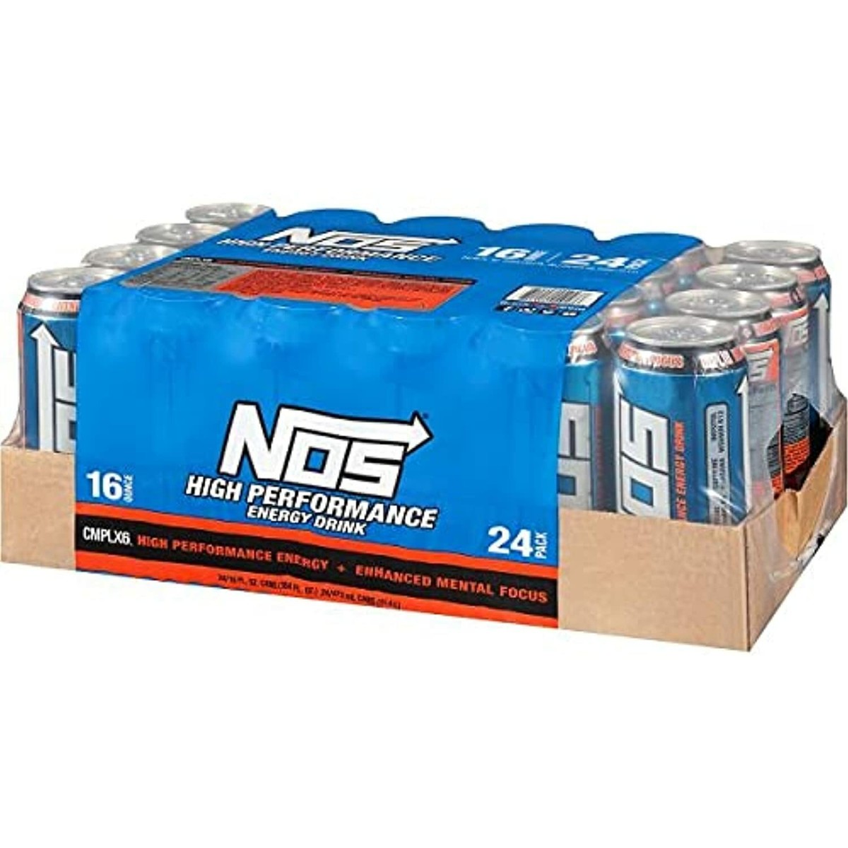 Nos Sugar Free High Performance Energy Drink 16 Oz Cans