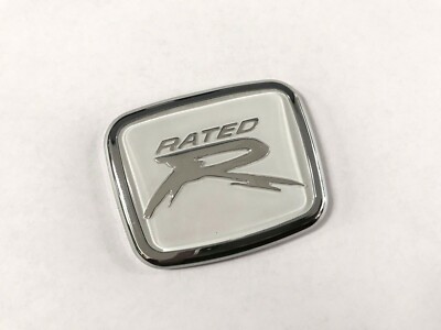 WHITE "RATED R" Honda Civic SI Accord Integra Type R Front Emblem Badge ...