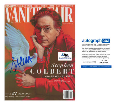 STEPHEN COLBERT AUTOGRAPH SIGNED VANITY FAIR MAGAZINE ACOA | eBay