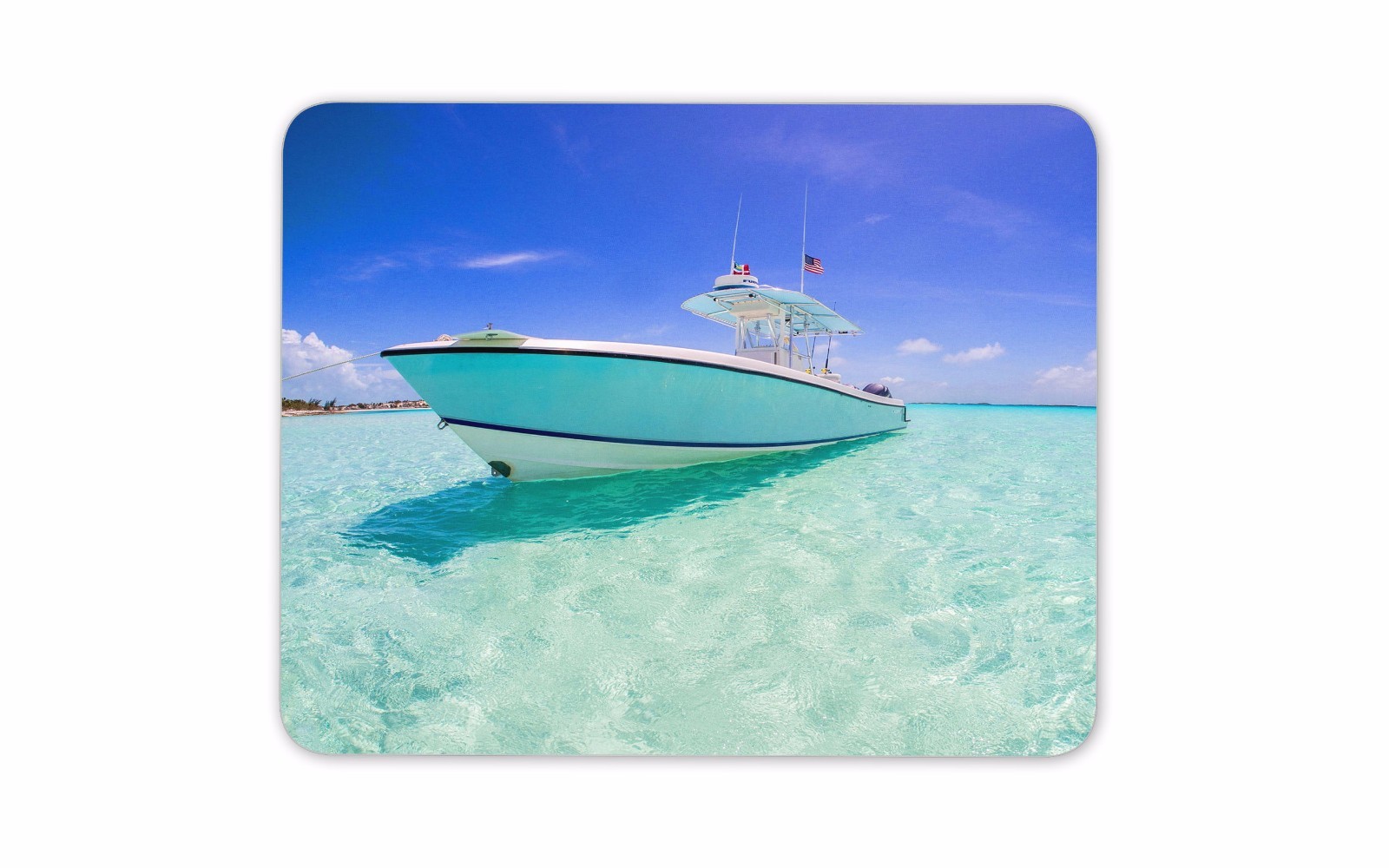Boat Mouse Mat Pad Bahamas Beach Sea Water Fishing Gift Computer PC ...