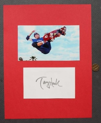 Skateboarder Tony Hawk signed / autographed photo & card set BIRDMAN SO ...